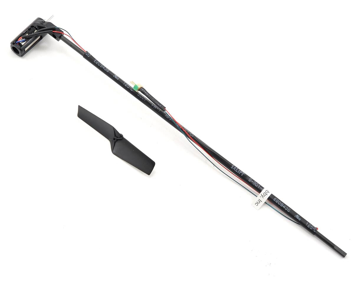 BLH3602L Blade Long Tail Boom Assembly with Tail Motor, Rotor, Mount,