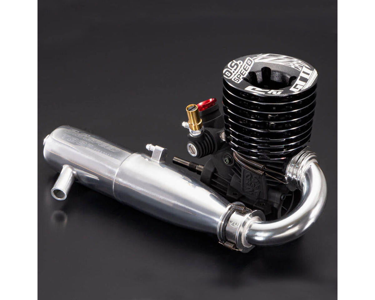 OSM1DT01 OS Engines R21GT II Nitro On Road Engine with TB01 Pipe and M